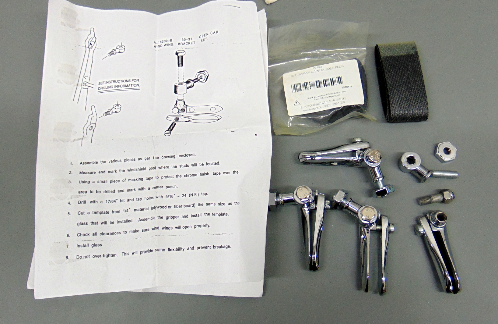 Open Car Wind Wing Parts-New Old Stock set - The Model "A" Restorers Club